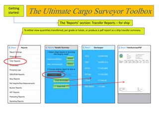 CargoSurveyor: toolbox for marine cargo surveyors | PPTX