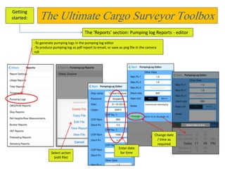CargoSurveyor: toolbox for marine cargo surveyors | PPTX
