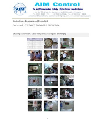 VIETNAM QUALITY LOADING TALLY SUPERVISION INSPECTION SURVEYOR | PDF