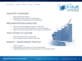 CAR HMI TRENDS & FORCES 2014 - SURVEY REPORT | PDF