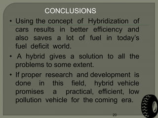 Car hybrid Technology | PPTX