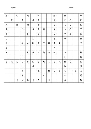 Cari perkataan-yang-merdeka-tersembunyi (1) | DOCX