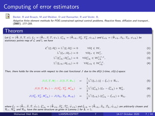 A posteriori error estimation in an adaptive multidimensional parameterization algorithm | PPT