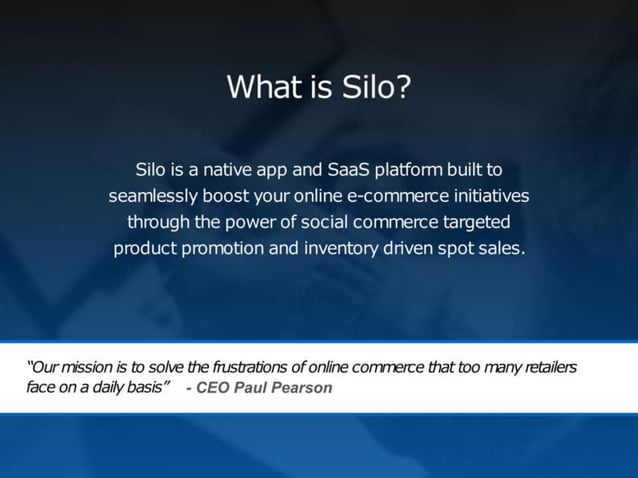 Silo App for Retailers | PPT