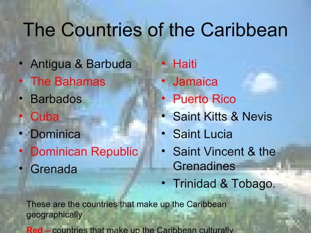 Caribbean Geography | PPT