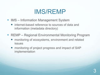 Caribbean LME Project Information Management System/Regional Environmental Monitoring Program | PPT