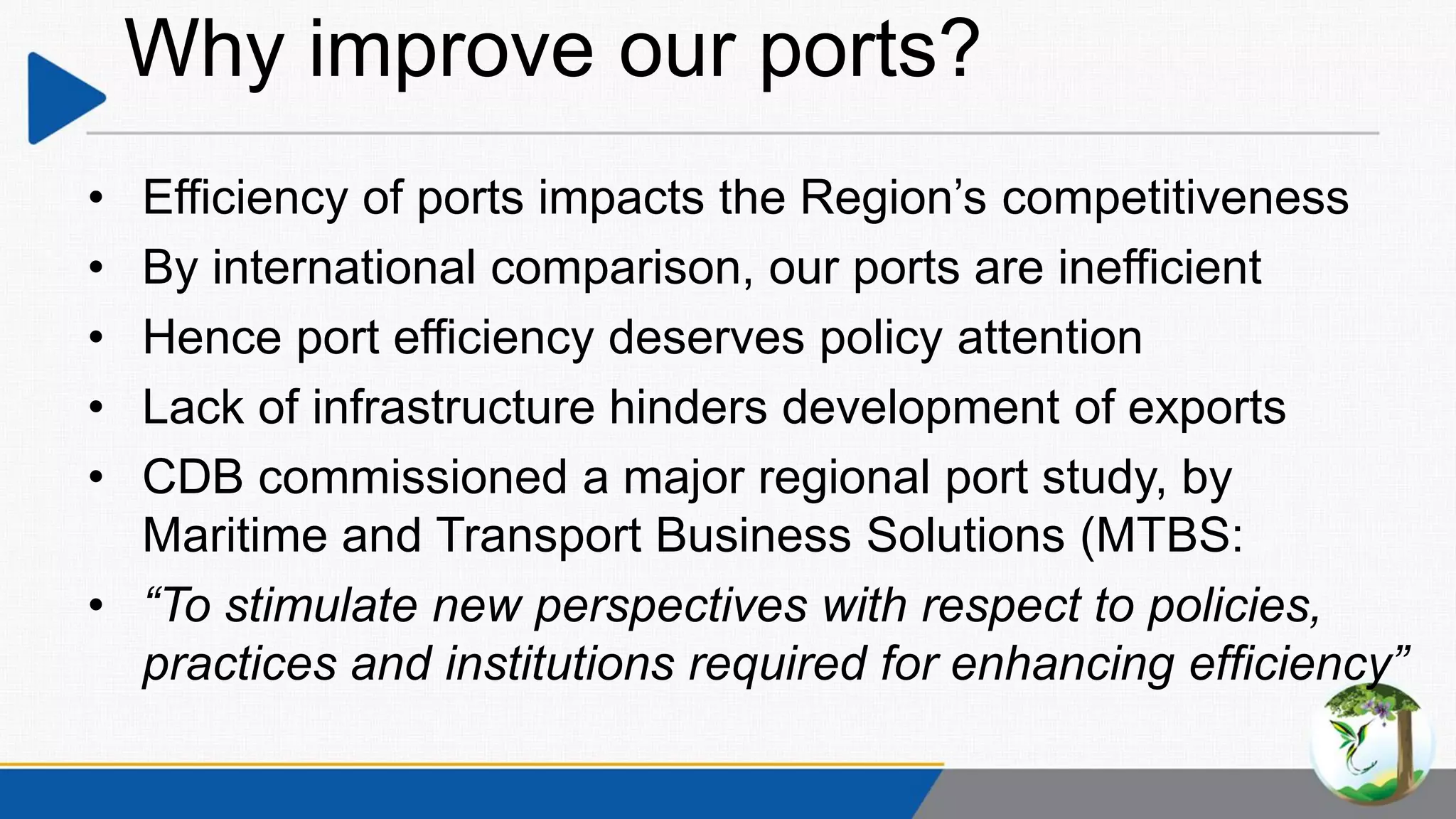 Caribbean Port Efficiency: Challenges and Opportunities | PDF