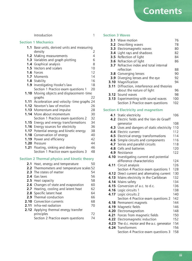 Caribbean csec physics study guide | PDF