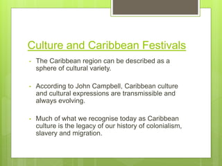 Caribbean cultural expression pt 1 oer | PPTX