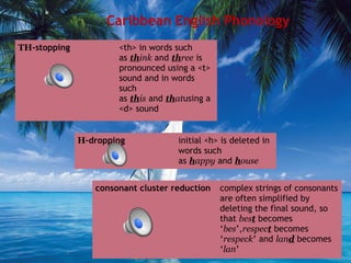 Caribbean english | PPT | South America Travel | Travel Locations