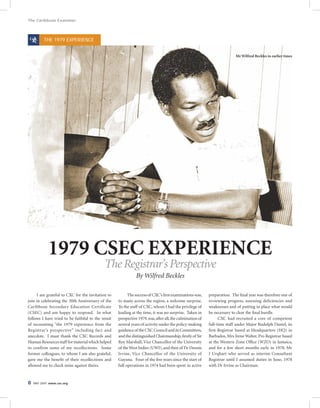 The CXC Examiner - Celebrating 30 years of CSEC | PDF