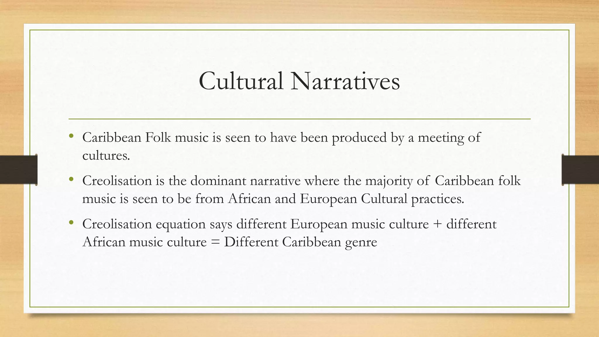 Caribbean Folk Music - Overview | PPT