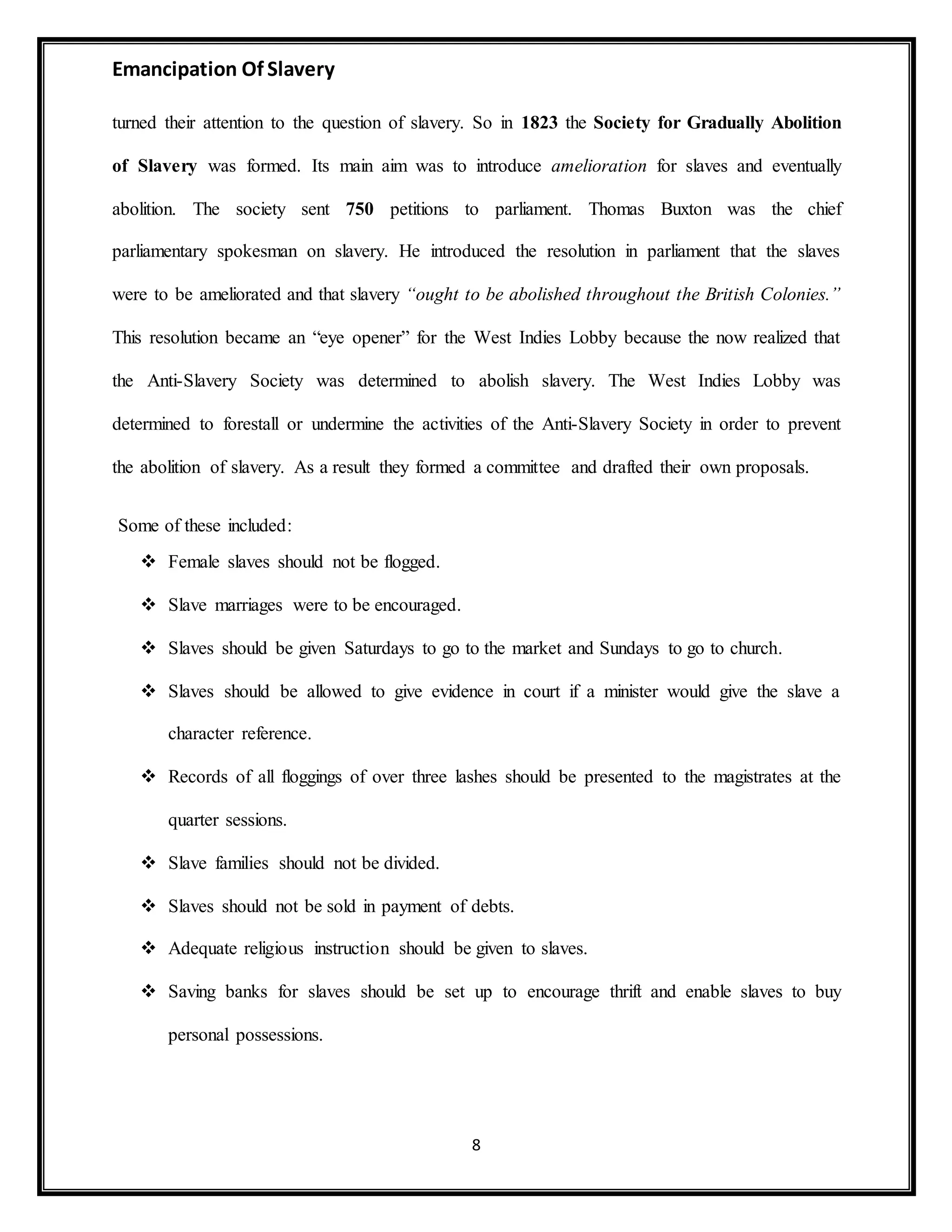 Caribbean History SBA | DOCX