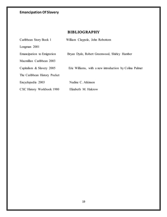 Caribbean History SBA | DOCX