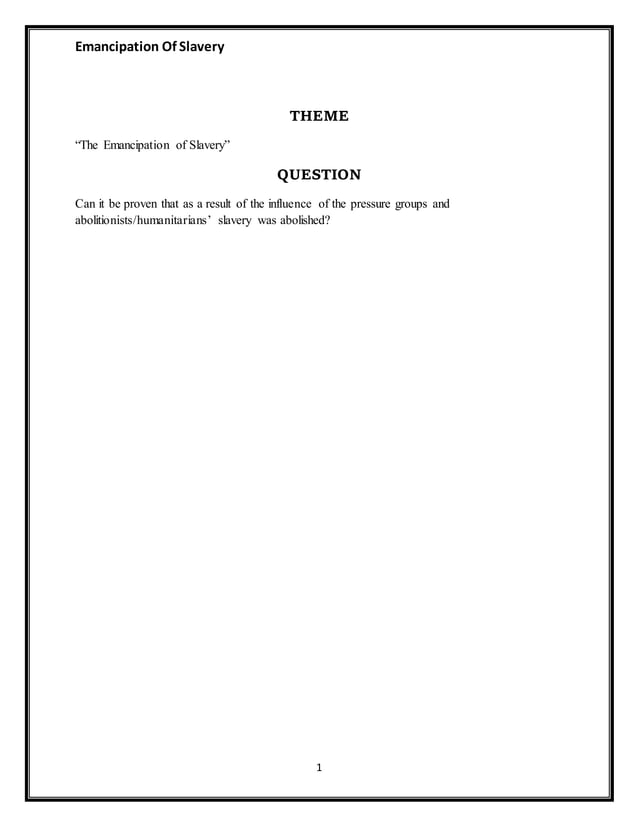 Caribbean History SBA | DOCX