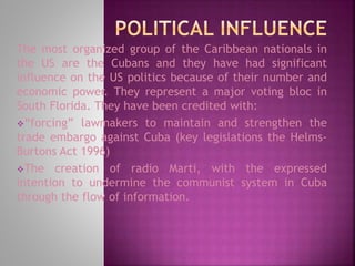 Caribbean influences on extra regional countries | PPTX