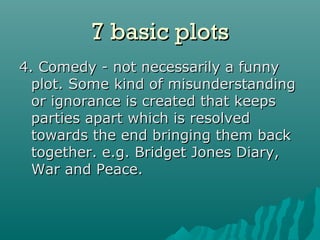 Caribbean media arts the 7 basic plots | PPT
