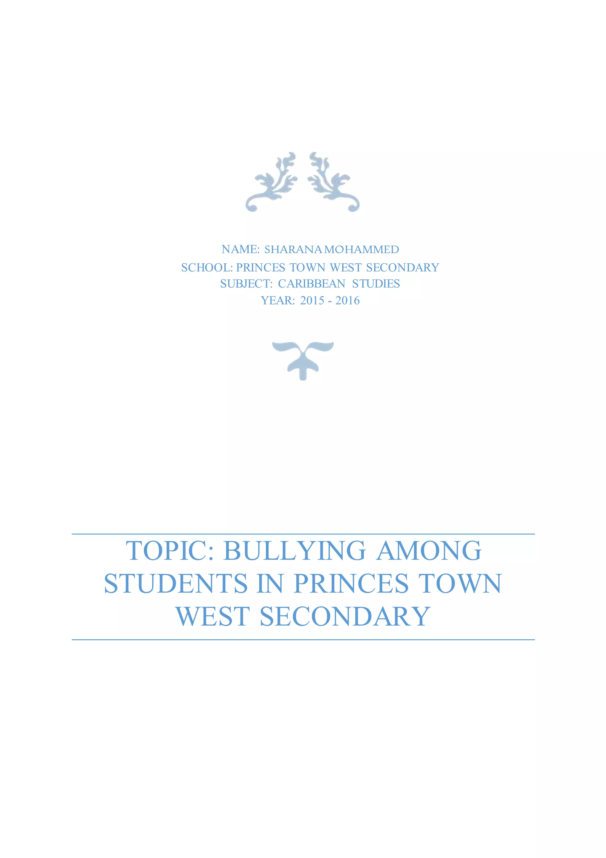 CAPE Caribbean Studies IA | DOCX