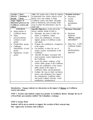 Caribbean_STUDIES_LESSON_PLAN.docx | Crime & Harmful Acts to ...
