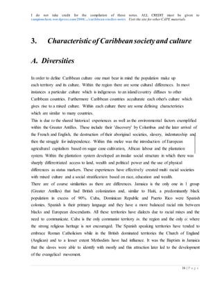 Caribbean studies notes_ | DOCX