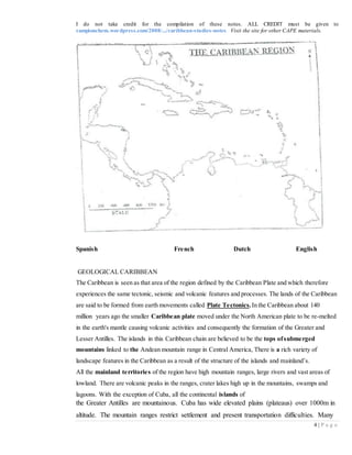 Caribbean studies notes_ | DOCX