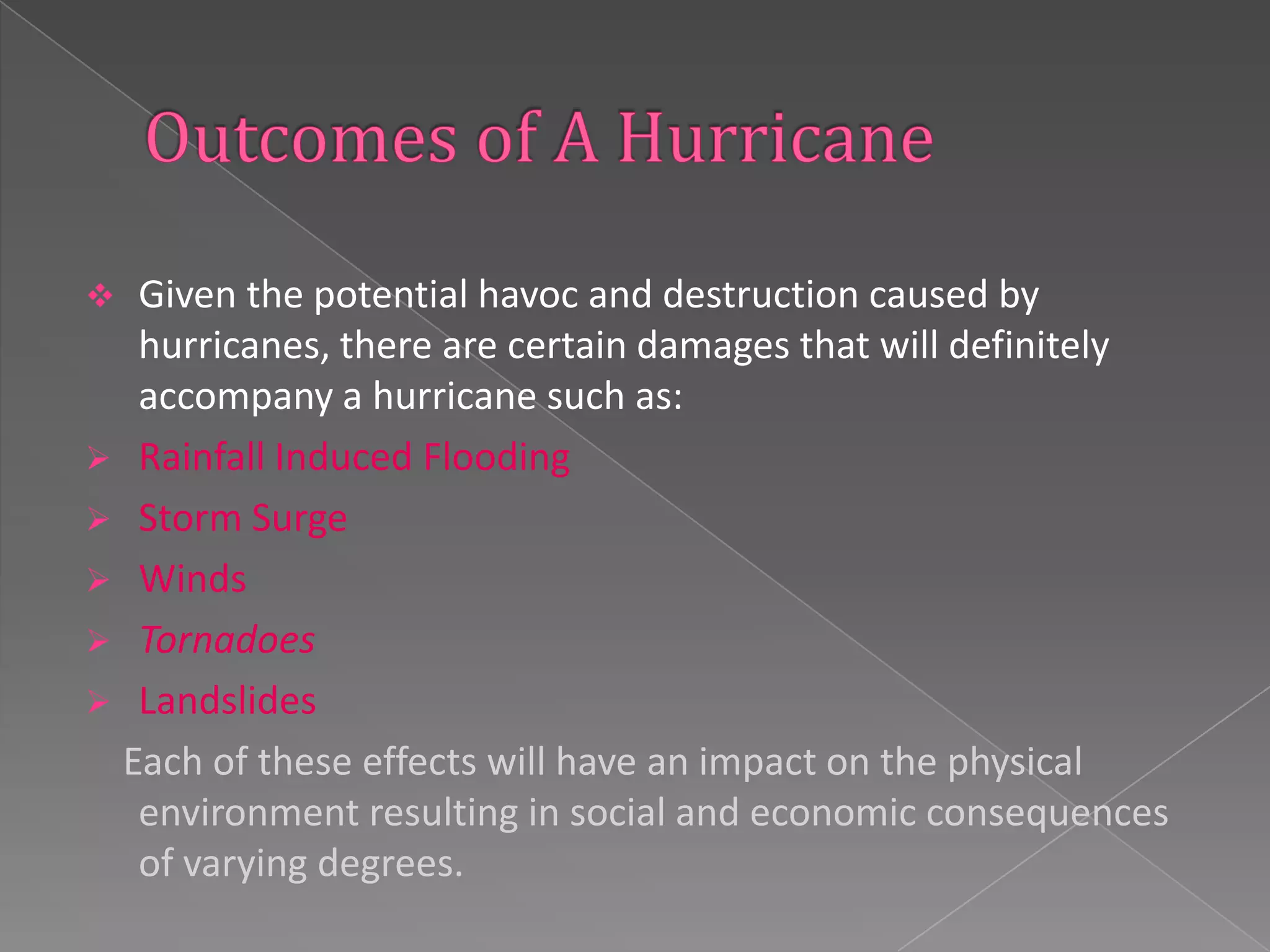 Social and Economic Impacts of Hurricanes | PPTX