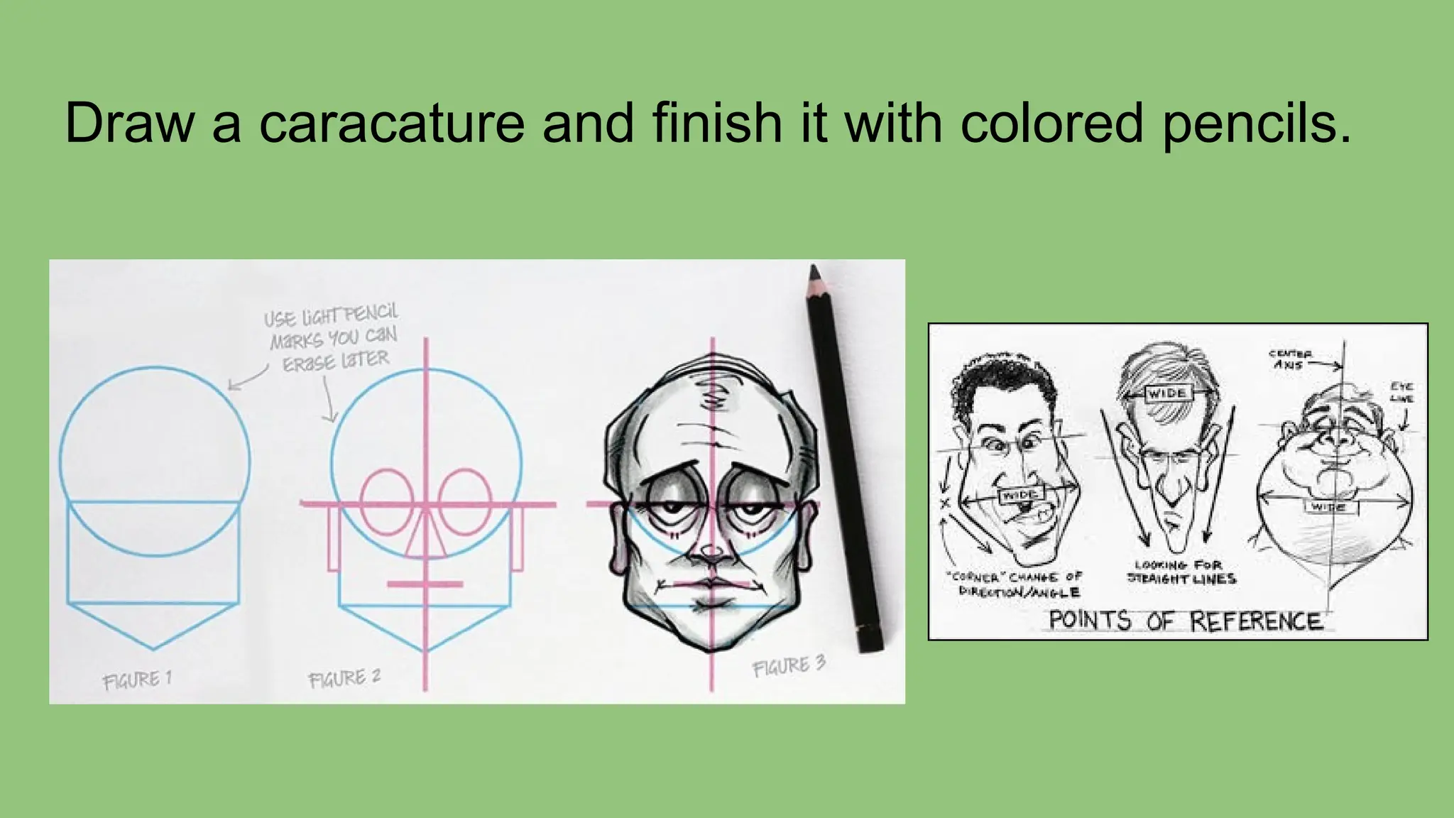 Caricature Portraits. Drawing portraits with exaggerated features. | PPT