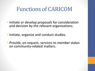 Caricom and employment | PPT