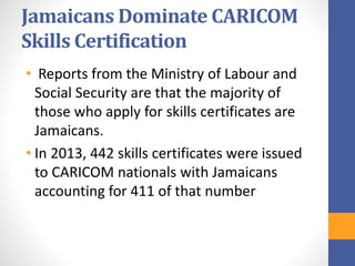 Caricom and employment | PPTX