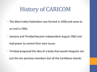 Caricom and employment | PPT