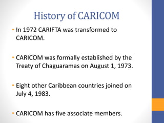 Caricom and employment | PPTX