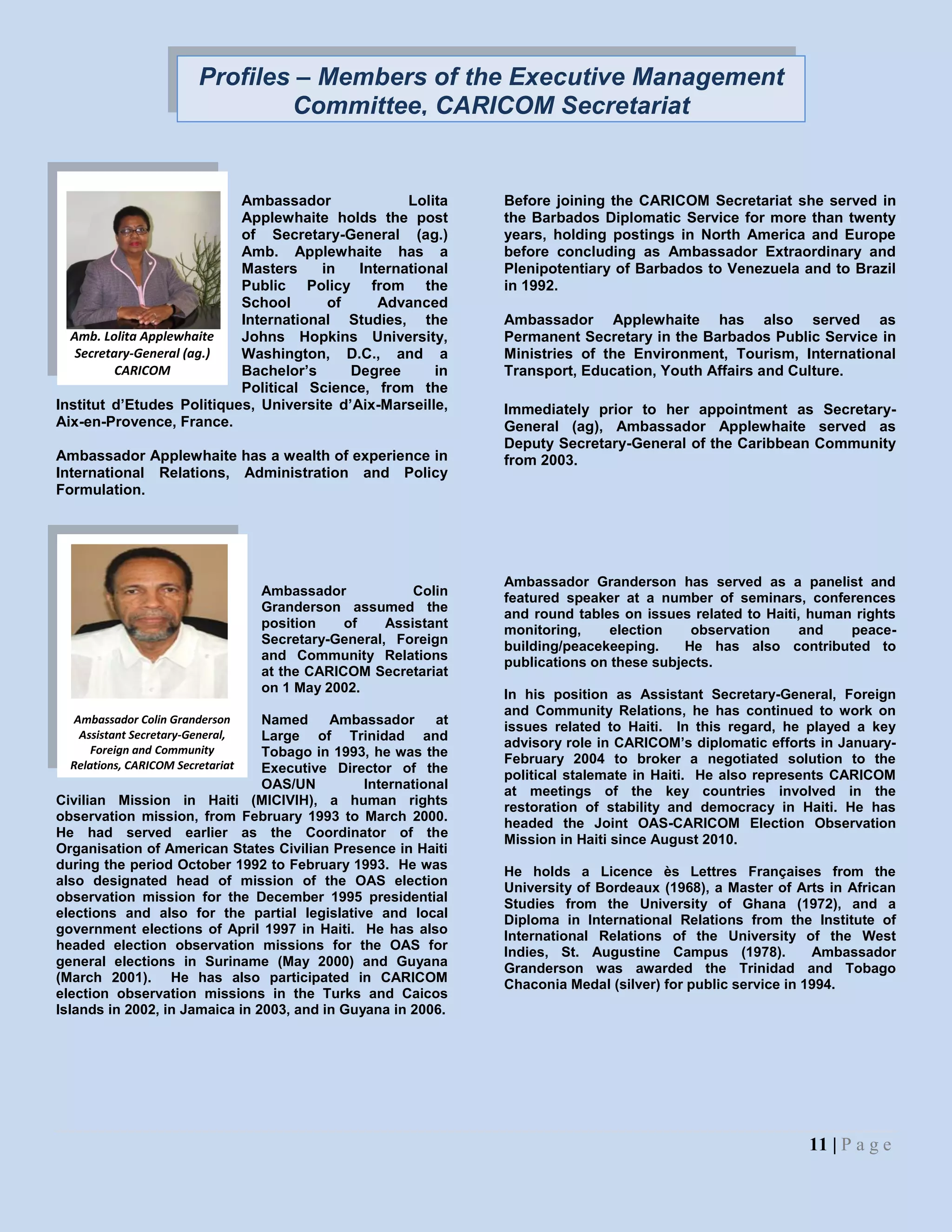 CARICOM View - January 2011 | PDF