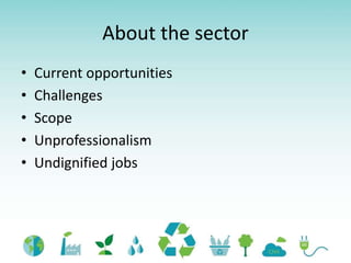 Career in waste management | PPTX | Business | Business and Finance