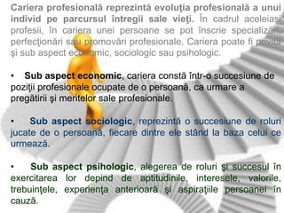Cariera | PPTX