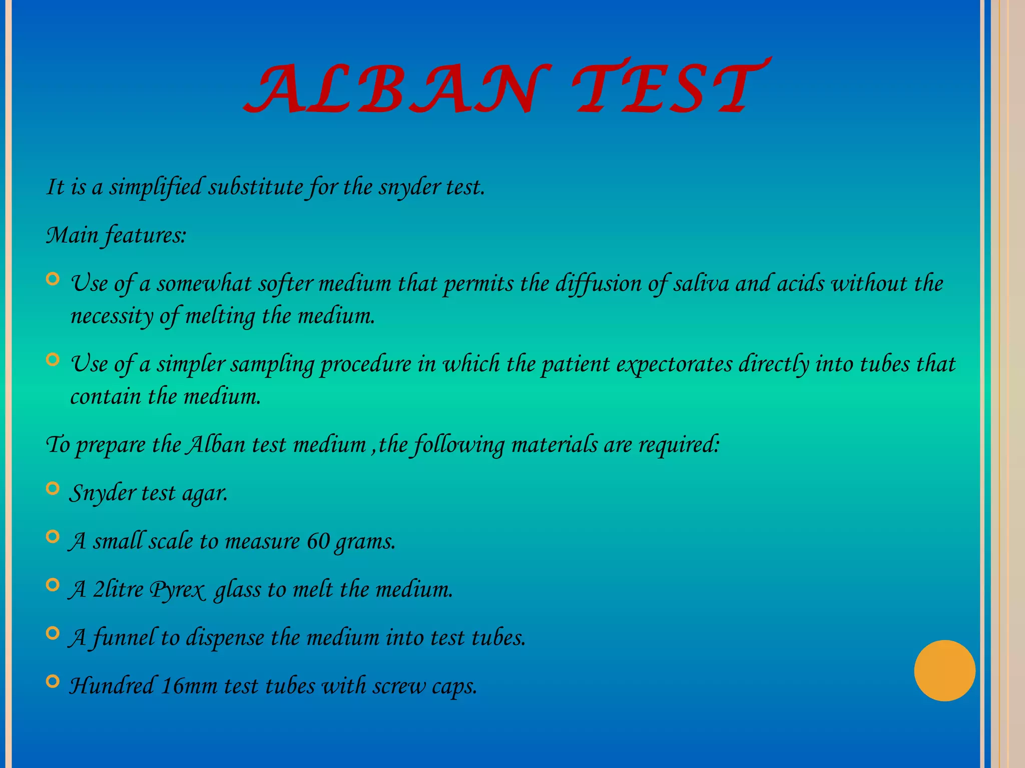 Caries activity test | PPT