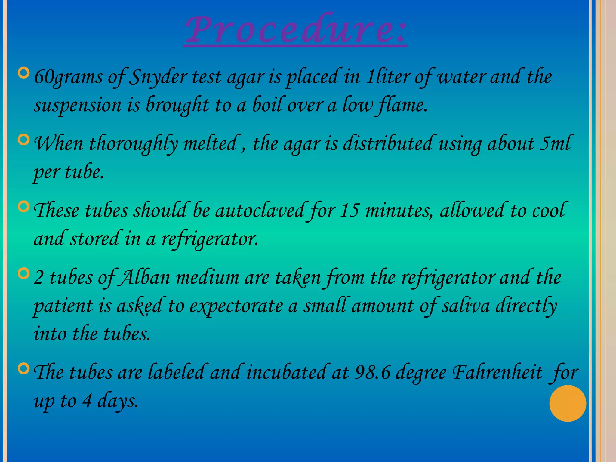 Caries activity test | PPT