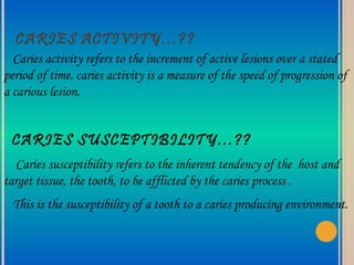 Caries activity test | PPT