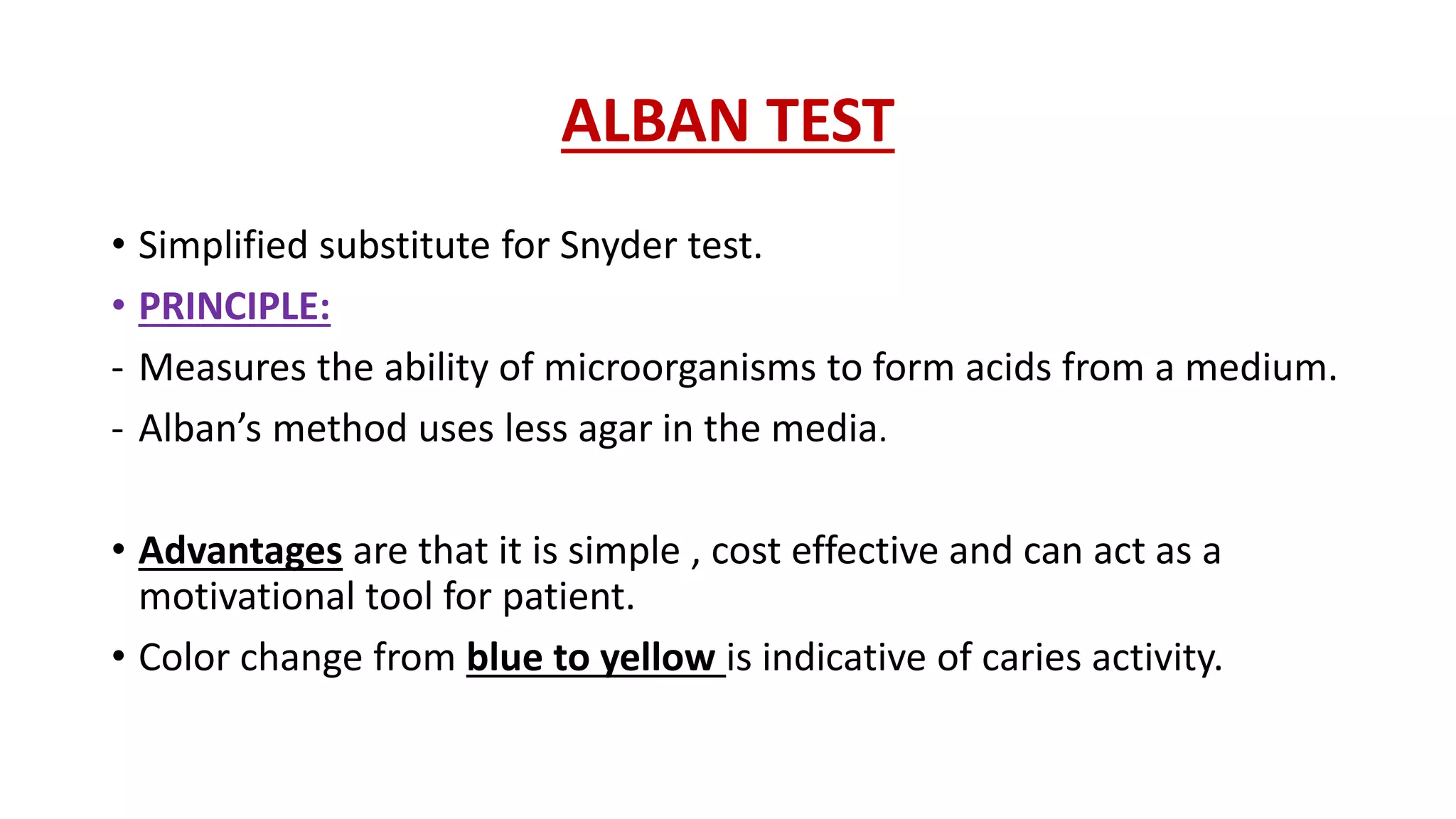 Caries activity test | PPTX