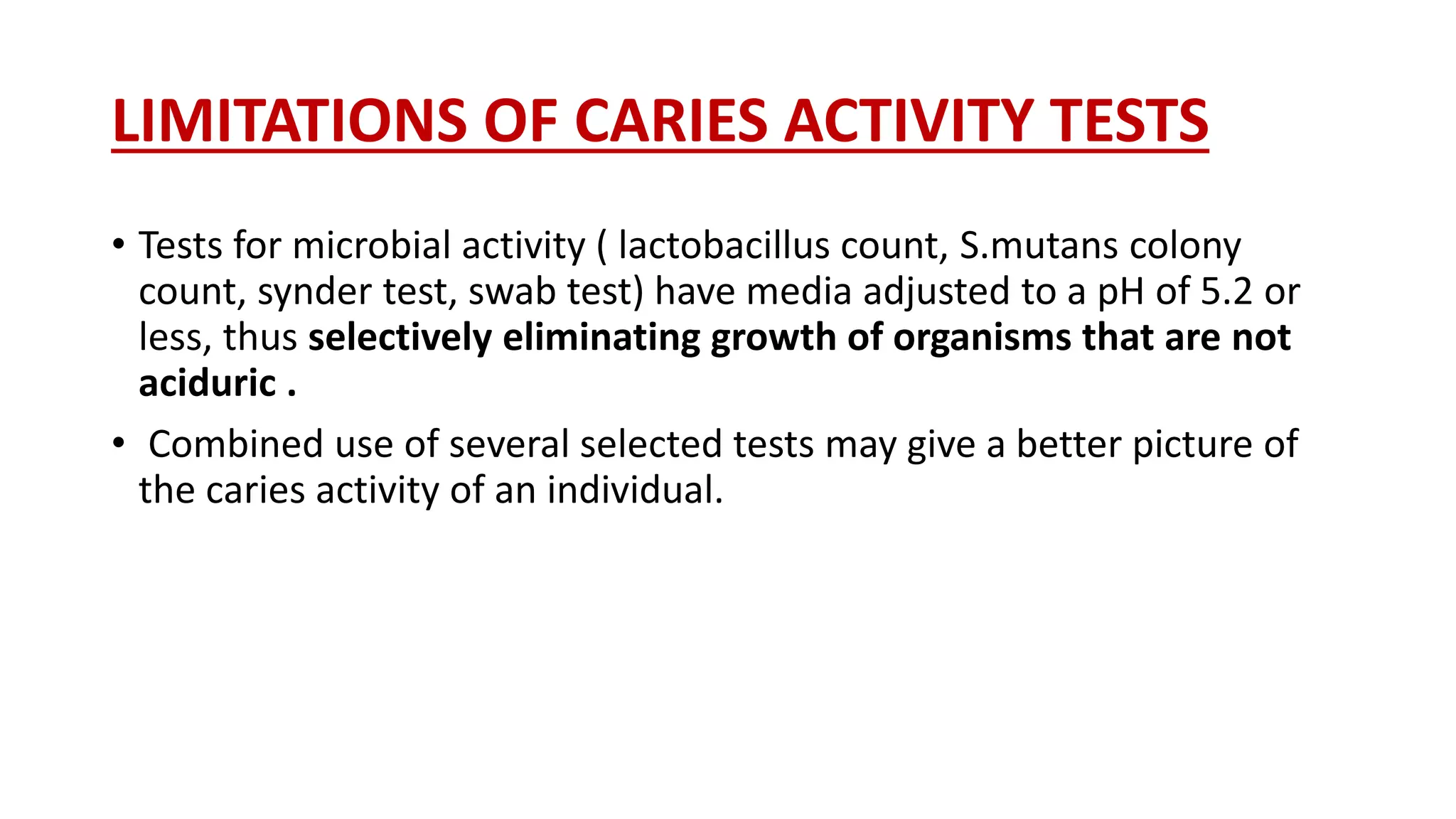 Caries activity test | PPTX