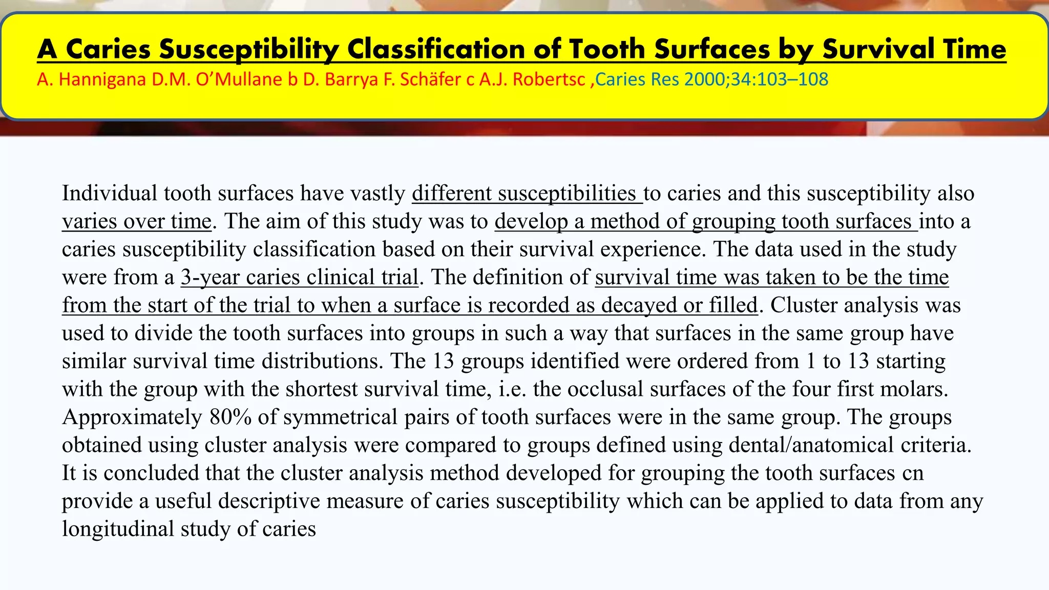 Caries Activity Test Caries Predictioncaries Susceptibility And