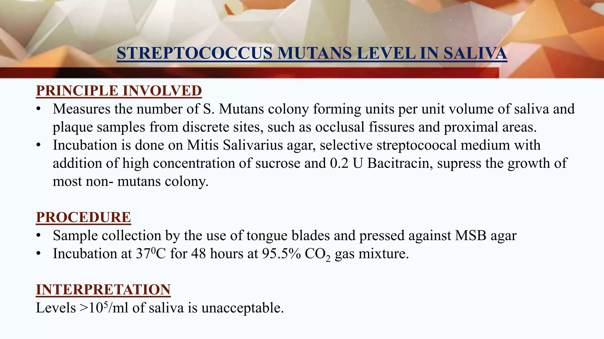 Caries Activity Test Caries Predictioncaries Susceptibility And