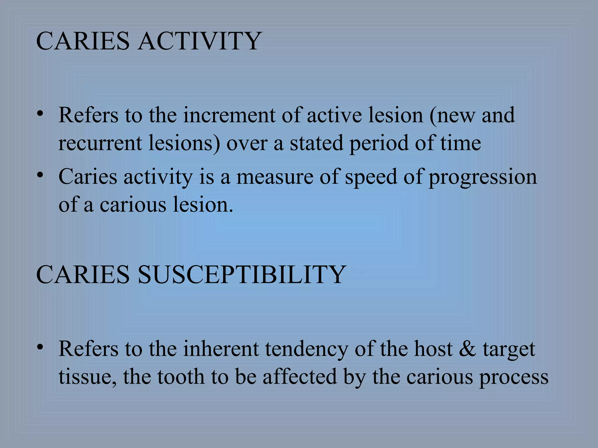 Caries Activity Tests | PPT