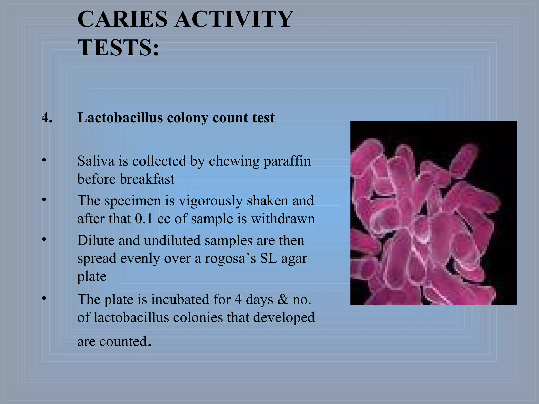 Caries Activity Tests | PPT