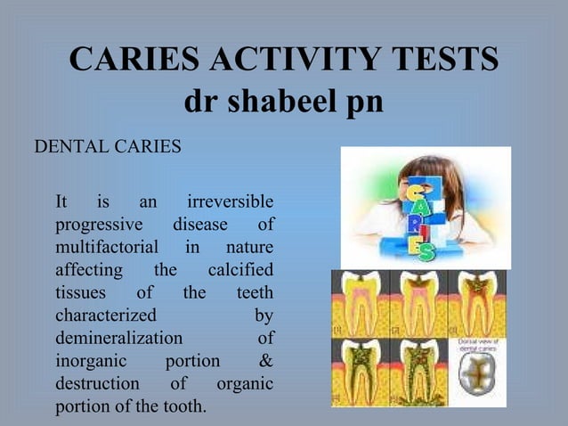 Caries Activity Tests | PPT | Dental Health | Diseases and Conditions