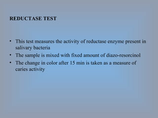 Caries Activity Tests | PPT