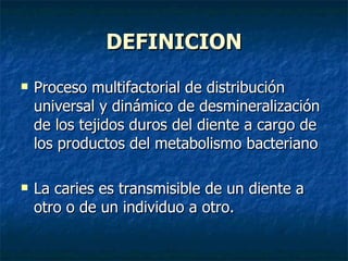 Caries dental consultorio odontologico | PPT