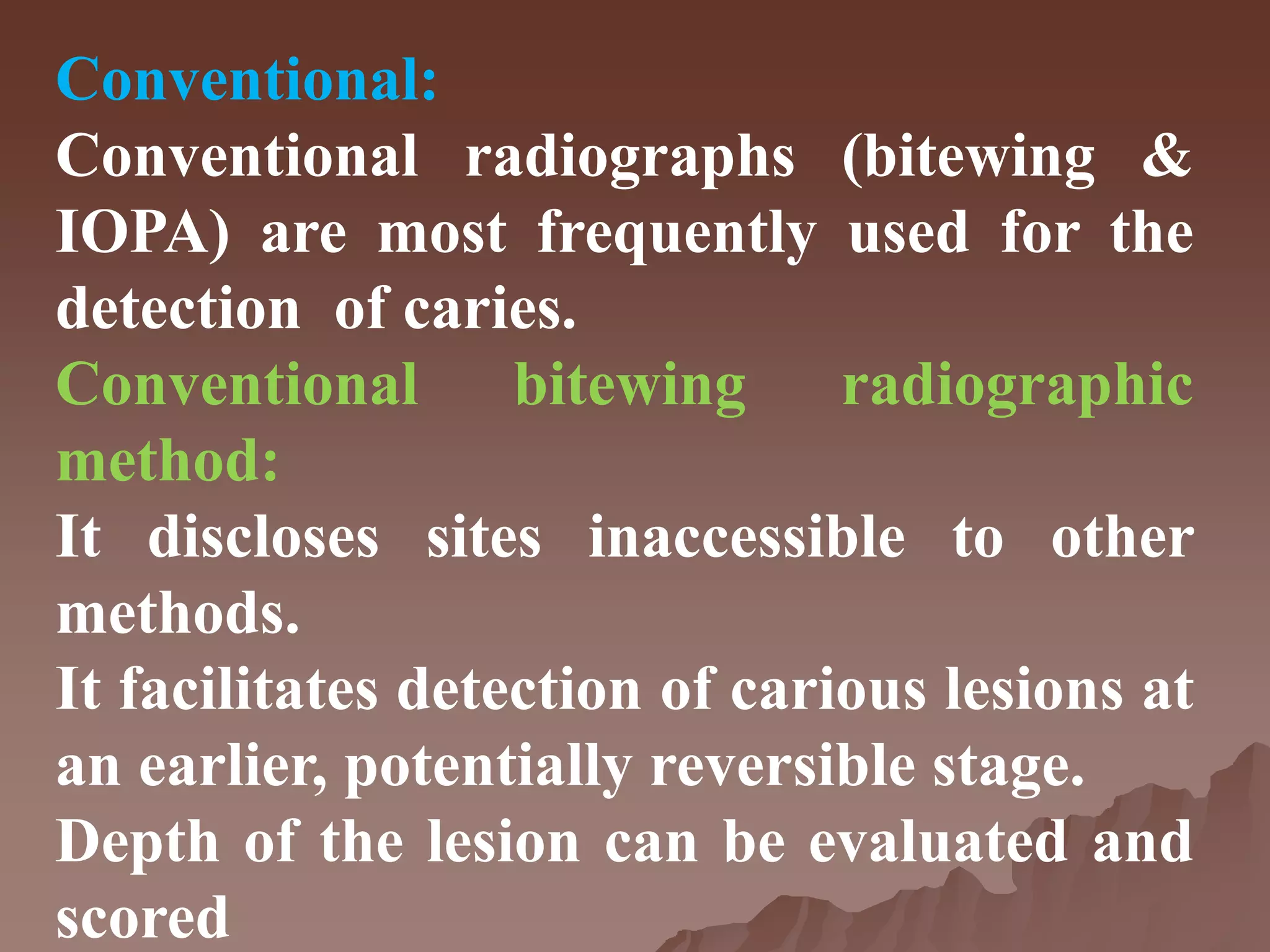 Caries diagnosis | PPT