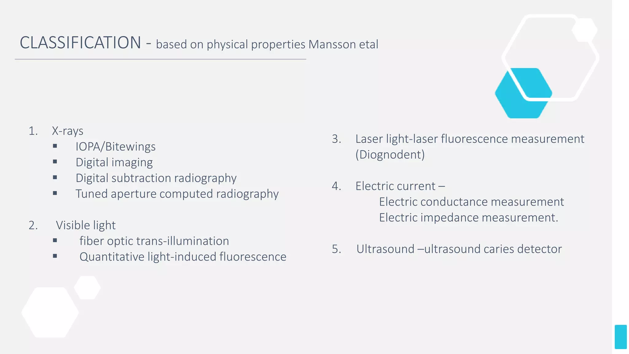 Caries diagnosis : NEW TRENDS | PPTX