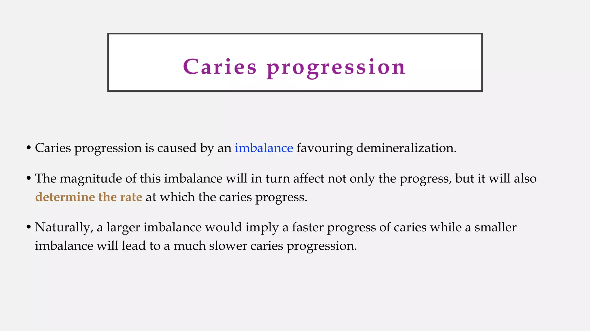 Caries Progression | PPSX
