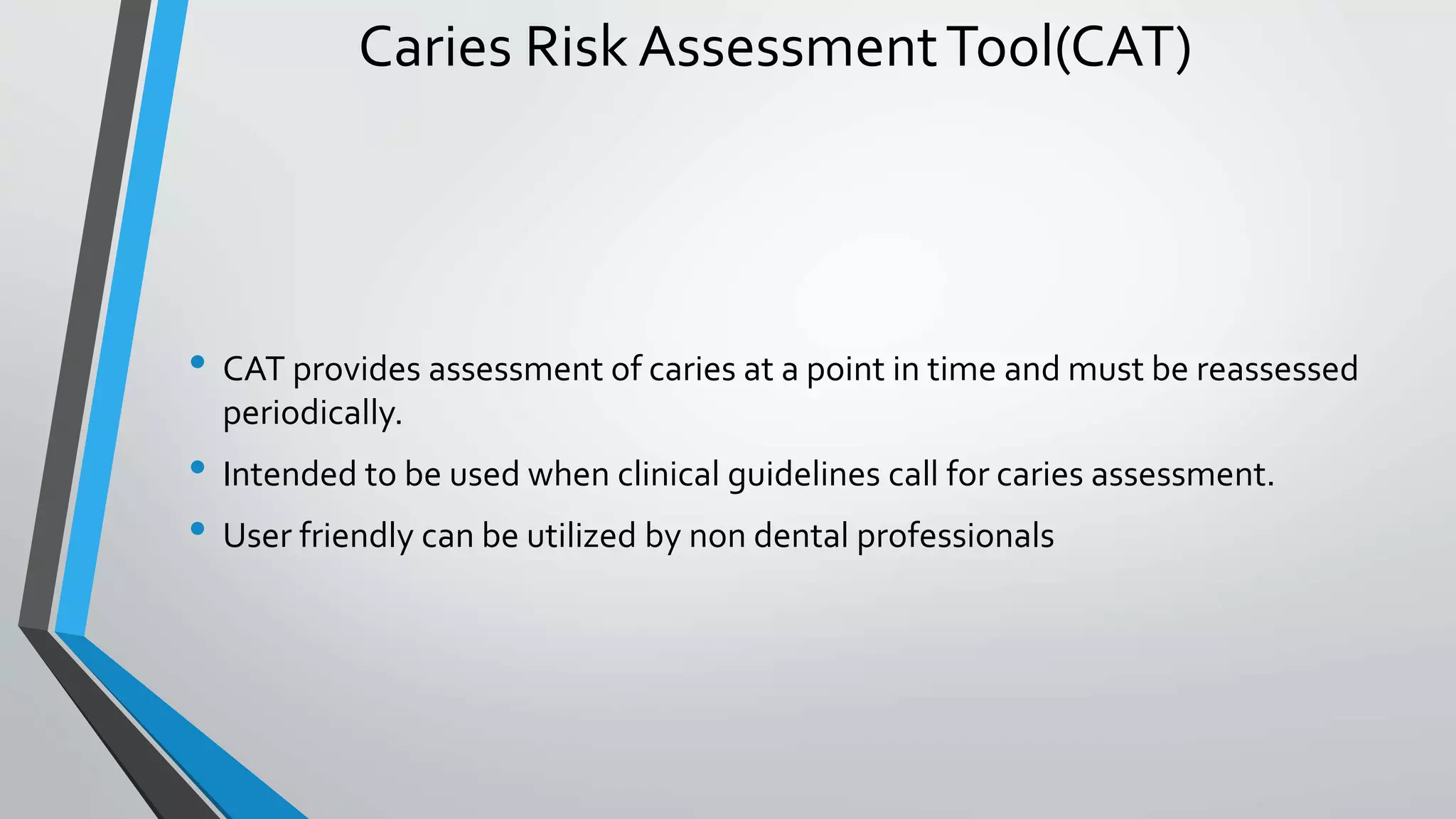 Caries risk assesment | PPTX